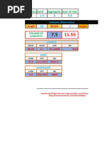 Calculation of Brick Masonry Estimating Quantity Excel Sheet | PDF