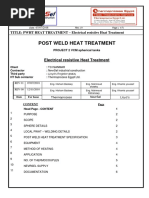Procedure For Post Weld Heat Treatment (PWHT PROCEDURE) | PDF | Heat ...