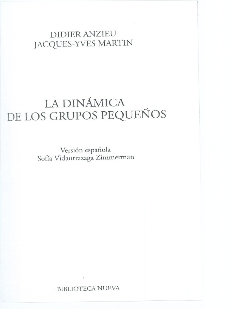 Dinamica de Los Grupos Pequeños | PDF