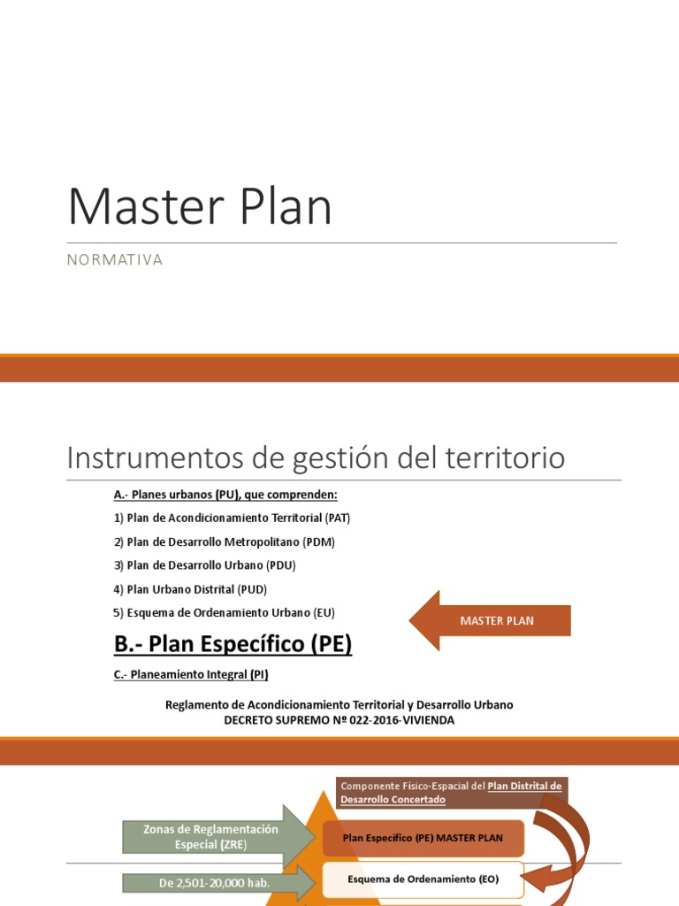 Master Plan Clase 2 | PDF | Planificación urbana | Urbanismo