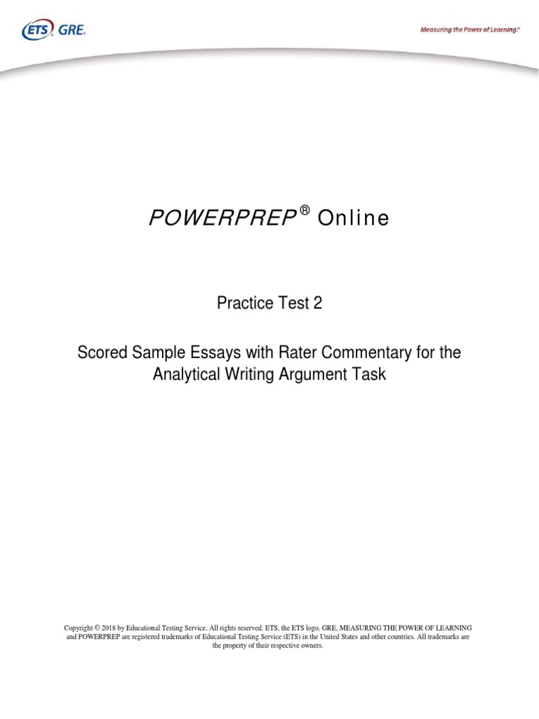 Essay Sample For GRE AWA | PDF | Advertising | Target Audience
