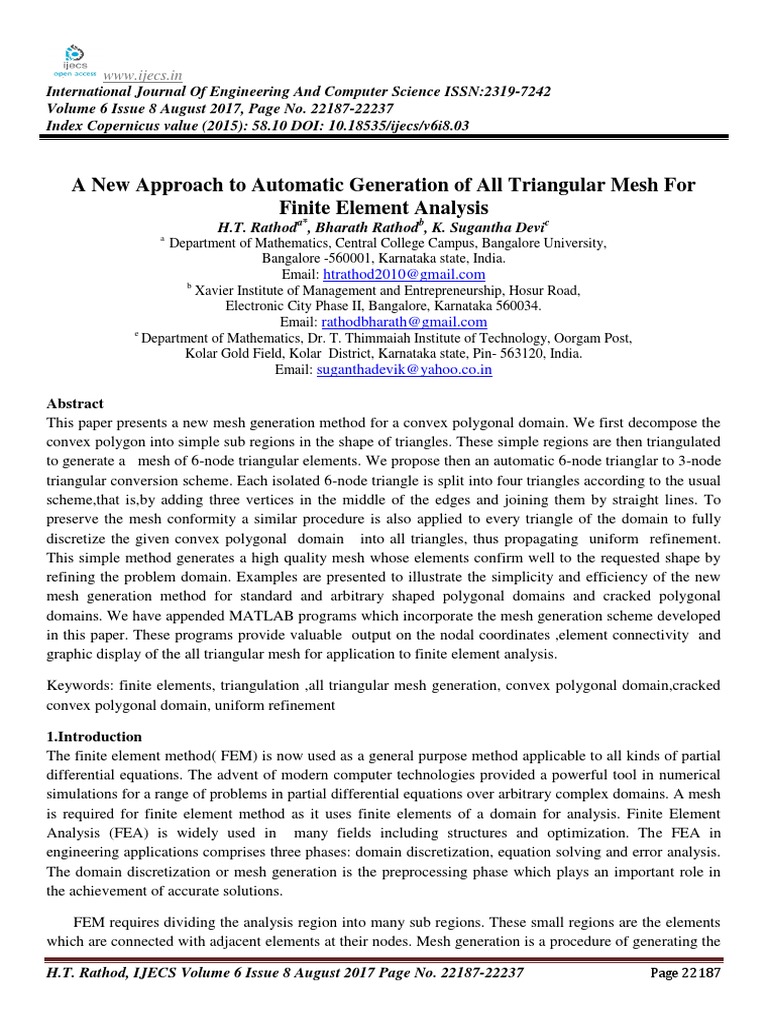 Finite Element Method | PDF | Finite Element Method | Triangle