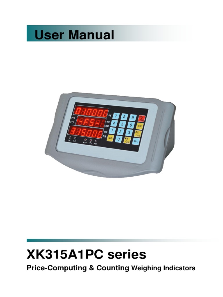 XK315A1PC Manual | PDF | Analog To Digital Converter | Parameter (Computer Programming)