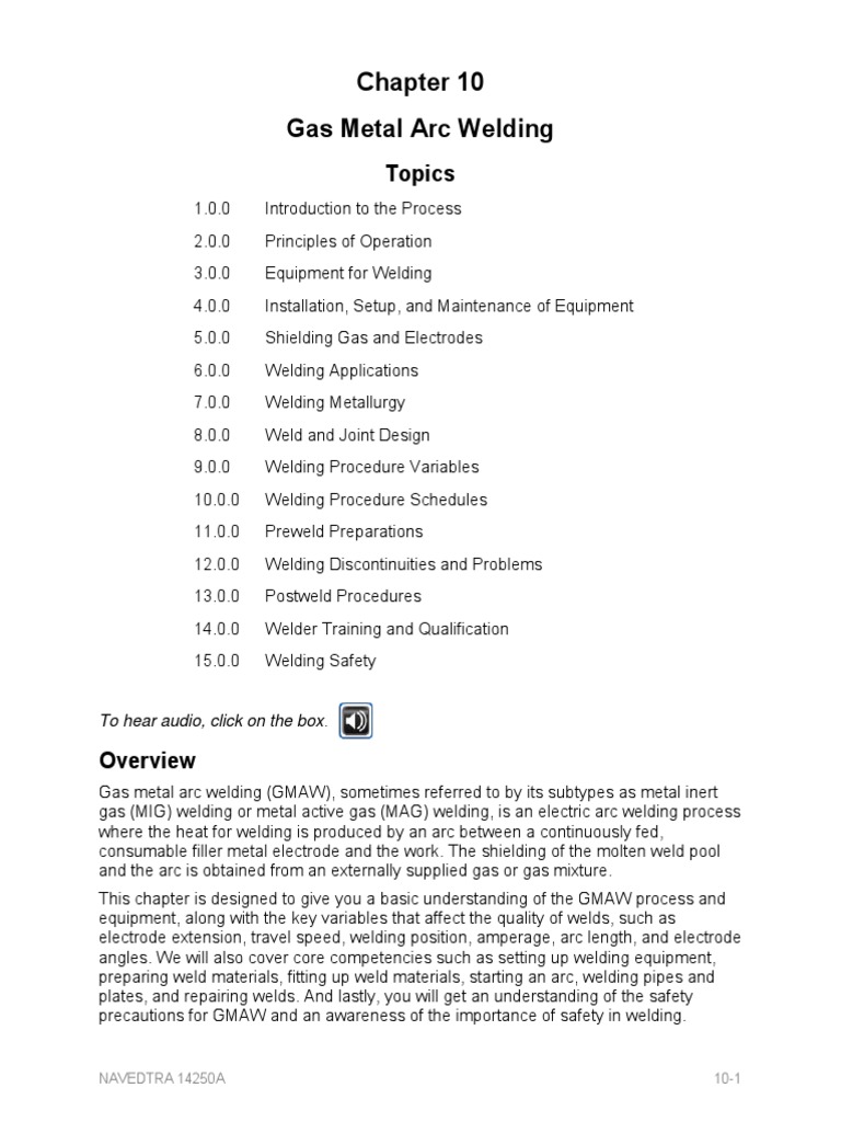 Gas Metal Arc Welding Guide | PDF | Welding | Construction