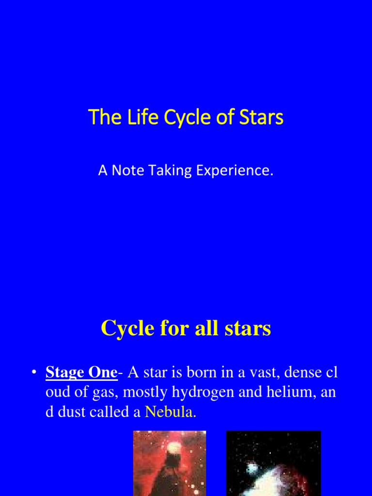 Star Life Cycle Explained | PDF | Stars | Supernova