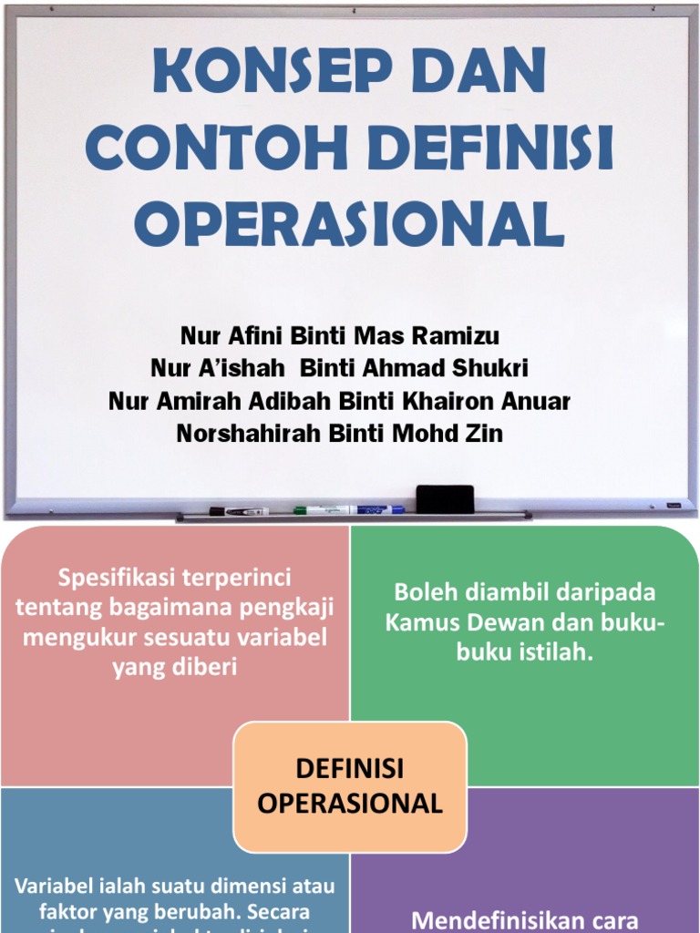 Definisi Operasional | PDF