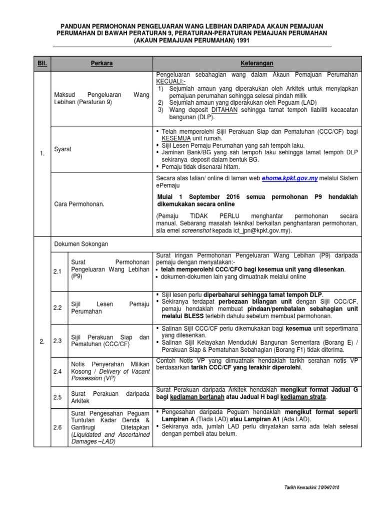 Panduan P9 Versi BM 20.4 .2018 | PDF
