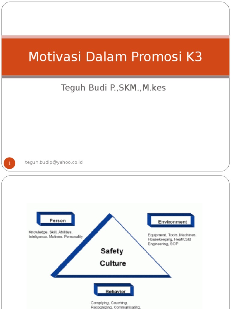Motivasi Dalam Promosi K3 | PDF