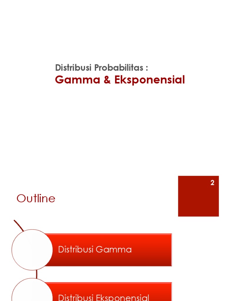Distribusi Gamma & Eksponensial | PDF