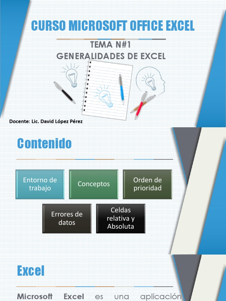 Generalidades de Excel | PDF | Microsoft Excel | Hoja de cálculo