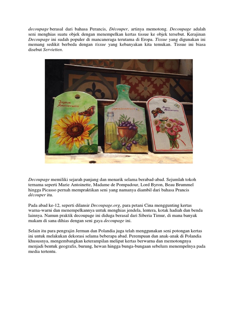 Decoupage | PDF