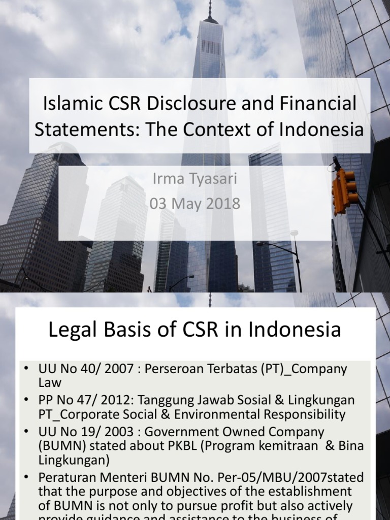 Islamic CSR UMSIDA Irma 2018 1 | PDF | Islamic Banking And Finance ...