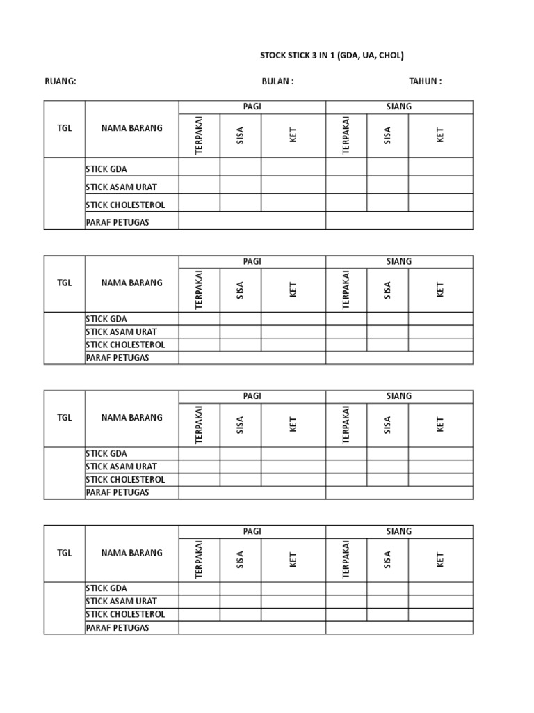 Stock Stick 3 in 1 (Gda, Ua, Chol) | PDF