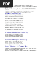 Windows Product Keys · GitHub | PDF | Microsoft Windows | Windows 10