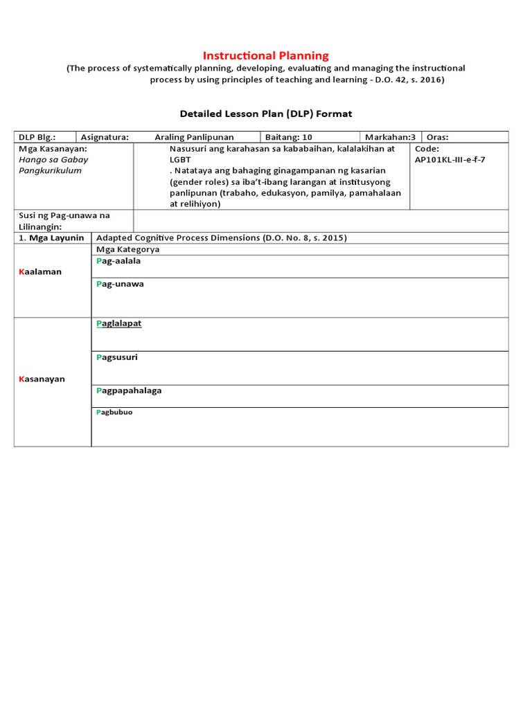 DLP AP REGION Blank Final Autosaved | PDF