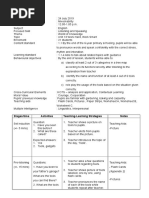 Grade R Lesson Plan | PDF | Behavior Modification | Cognition