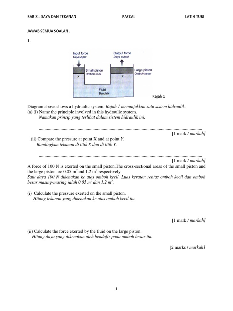 Latih Tubi Prinsip Pascal | PDF