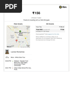 Ola Cab Bill | PDF | Invoice | Services (Economics)
