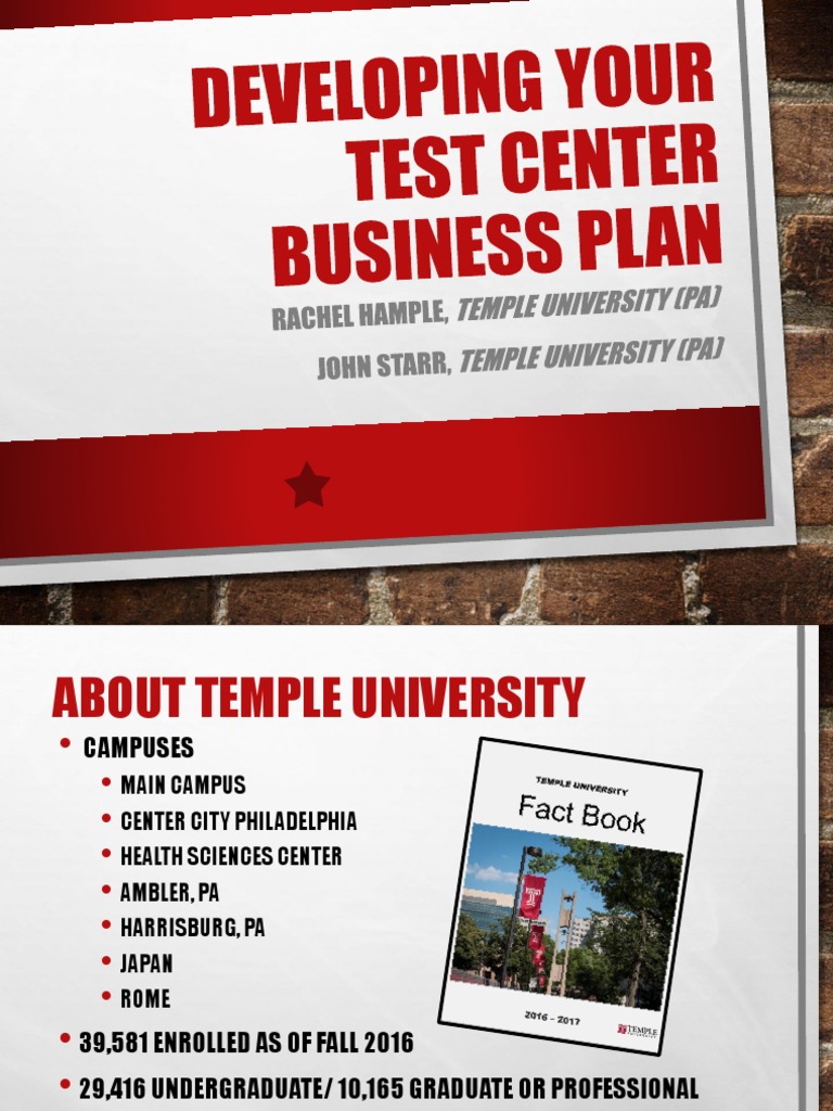 4A Developing Your Test Center Business Plan | PDF | Market Analysis ...