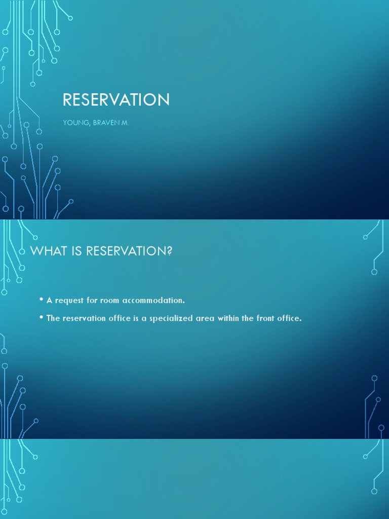An Overview of Hotel Reservation Systems: Manual vs. Computerized ...