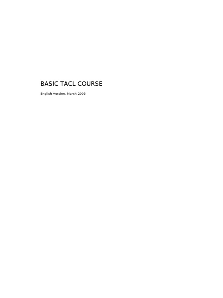 Tacl Course | PDF | Parameter (Computer Programming) | Subroutine