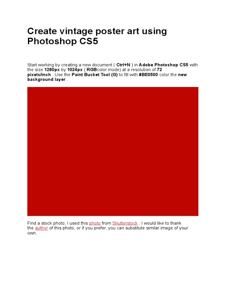 How To Make A Movie Poster In Photoshop Cs5