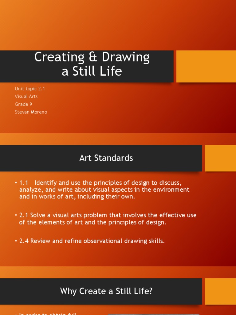 Creating and Drawing A Still Life | PDF | Drawing | Shadow