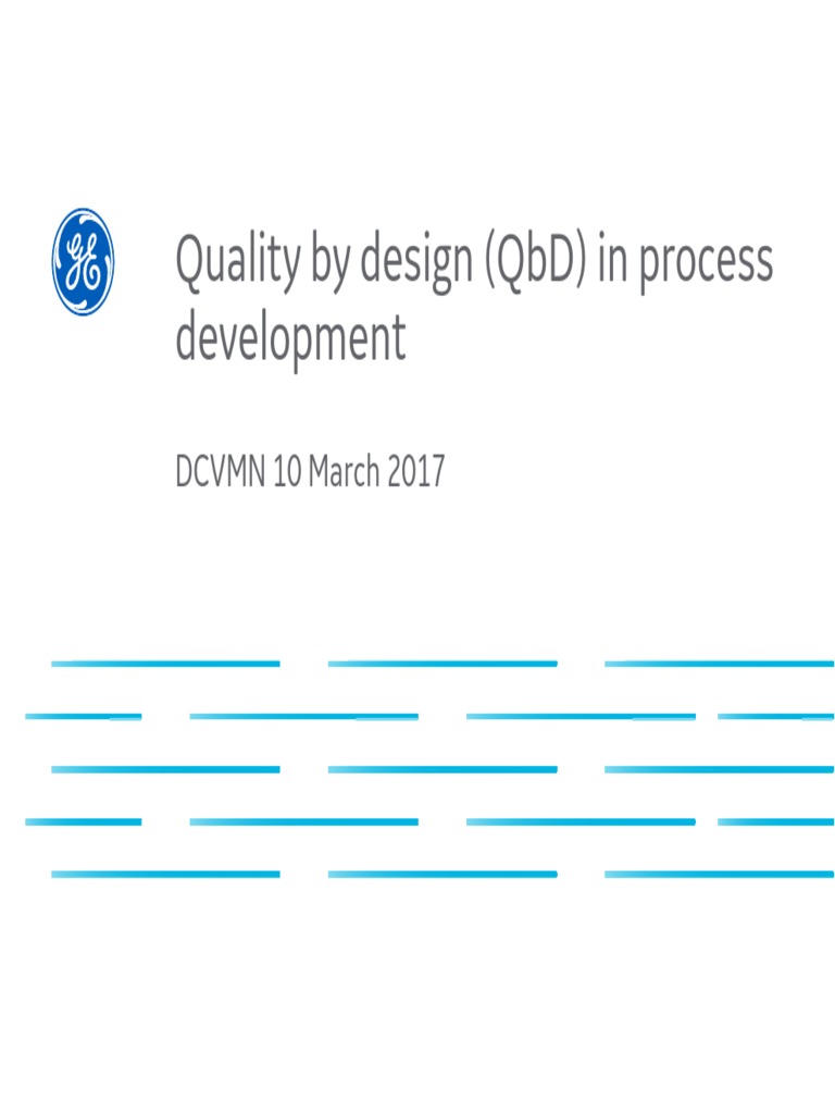 AQBD General Electric | PDF | Chromatography | Laboratory Techniques
