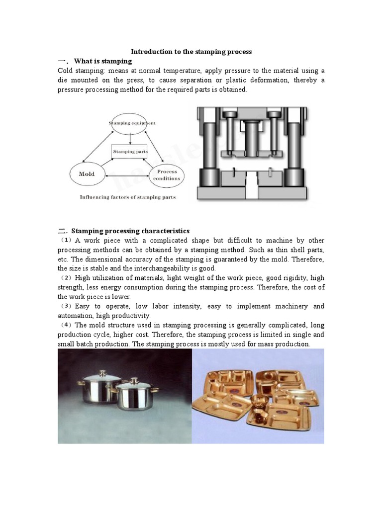 Overview of the Stamping Process | PDF | Machines | Industrial Processes