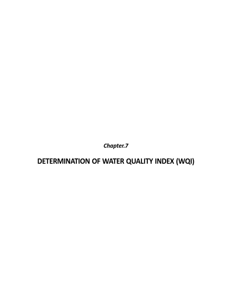 Determination of Water Quality | PDF | Water Quality | Atmosphere Of Earth