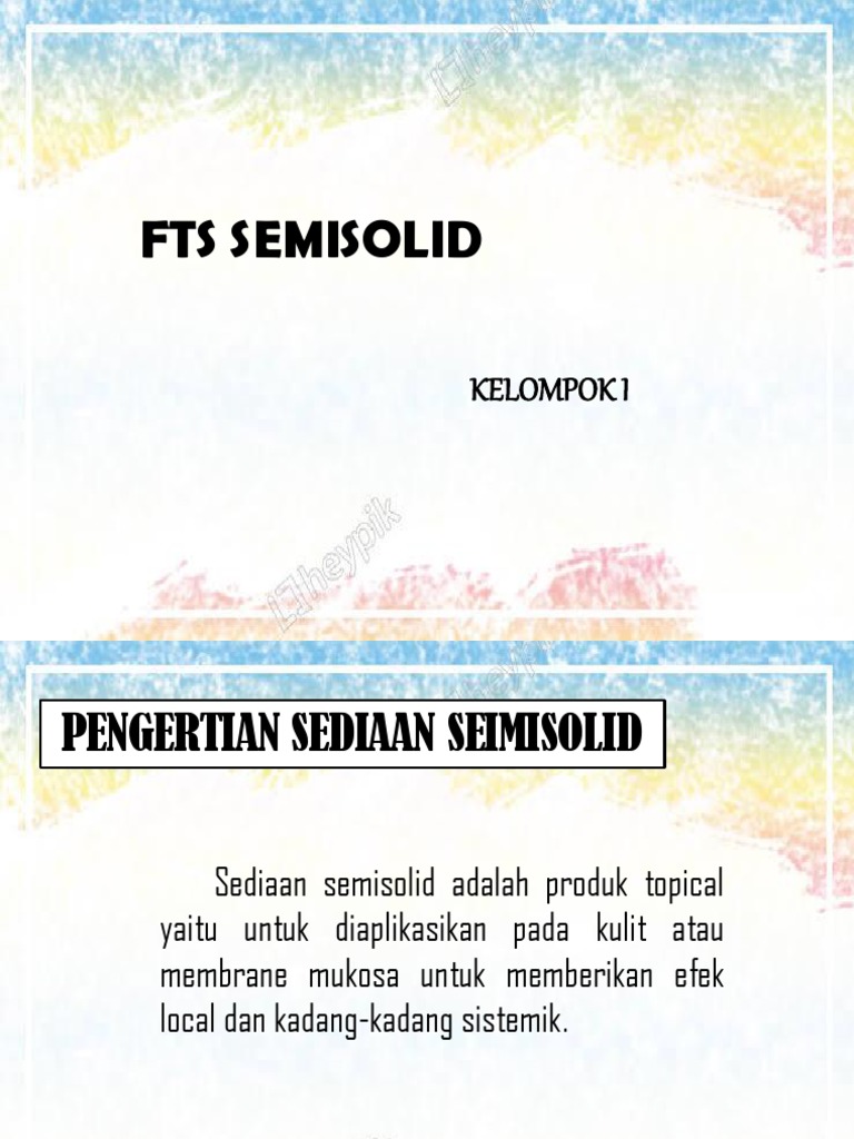 Proses Pembuatan Sediaan Semsol | PDF