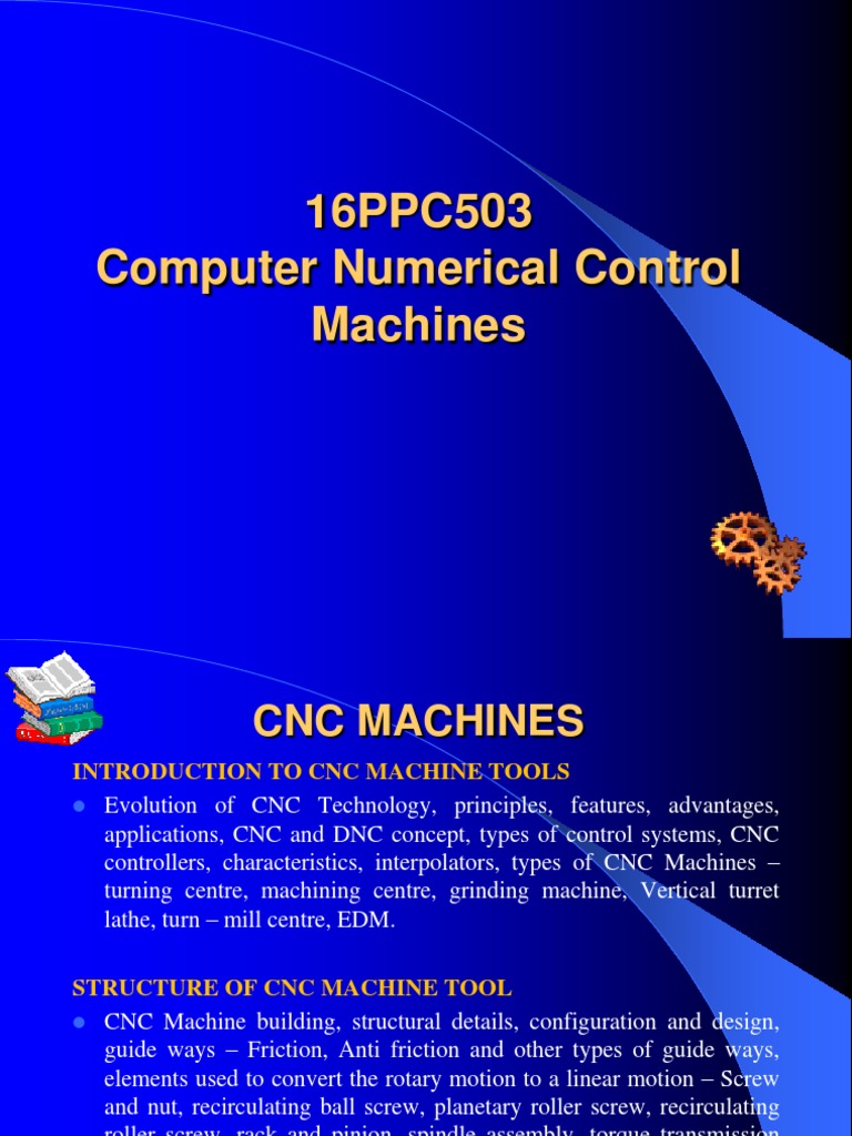 16PPC503 Computer Numerical Control Machines | PDF | Numerical Control | Machines