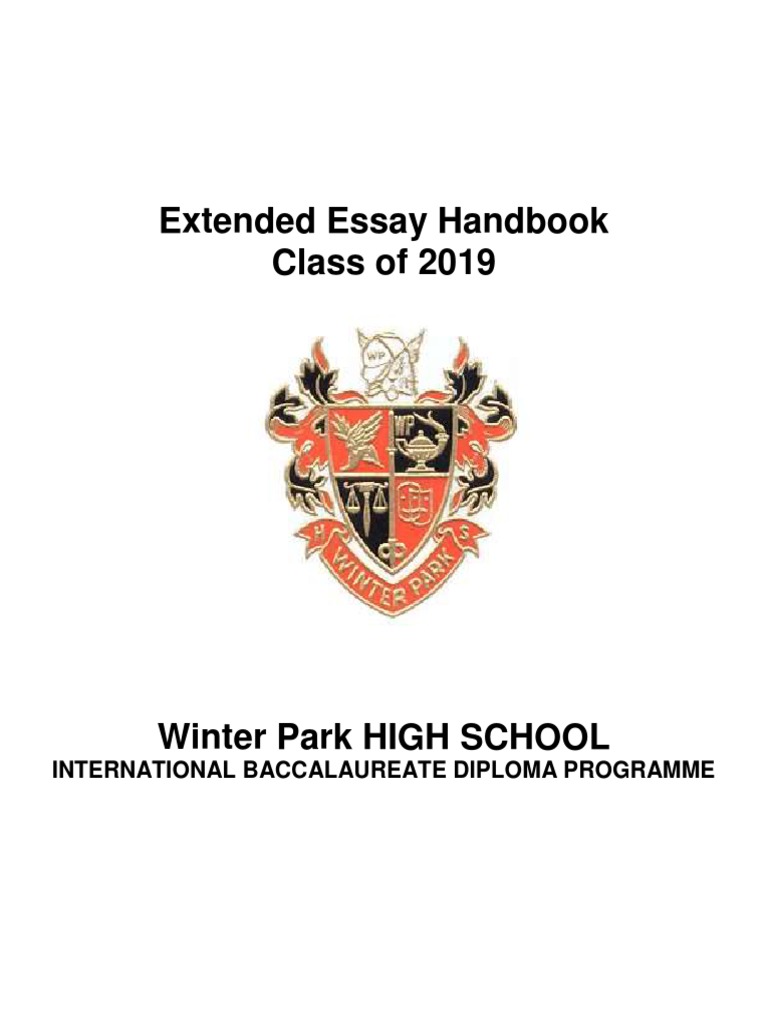 Class of 2019 Extended Essay Handbook - Final | PDF | Essays | Critical ...