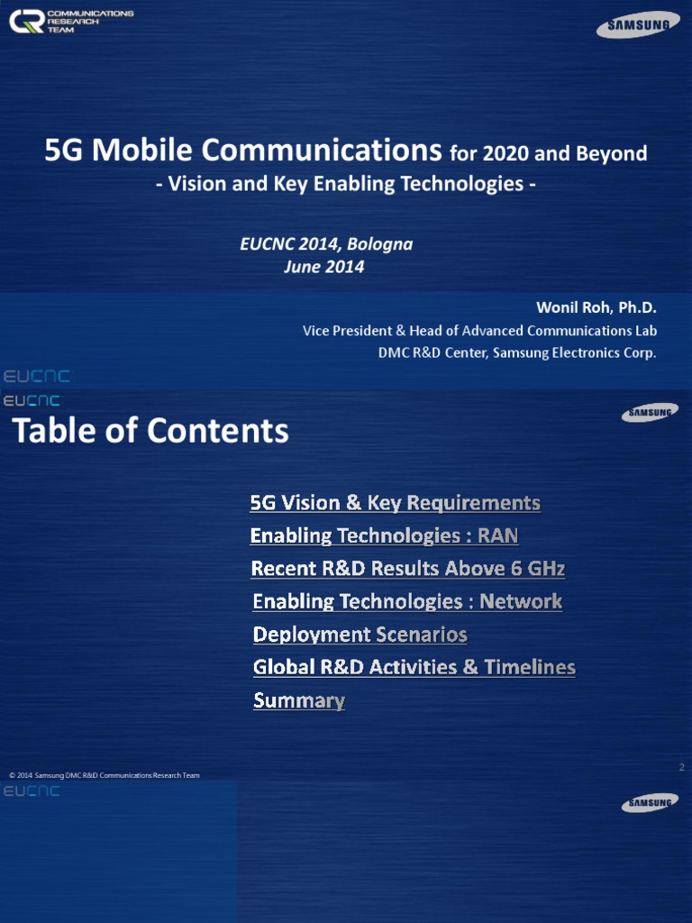 5g Presentation | PDF | 4 G | Data Transmission