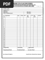 Batch Production Record Template | PDF | Production And Manufacturing ...