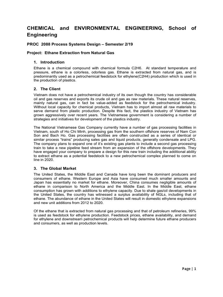 Work Scope Ethane Extraction-V1 | PDF | Natural Gas Processing ...