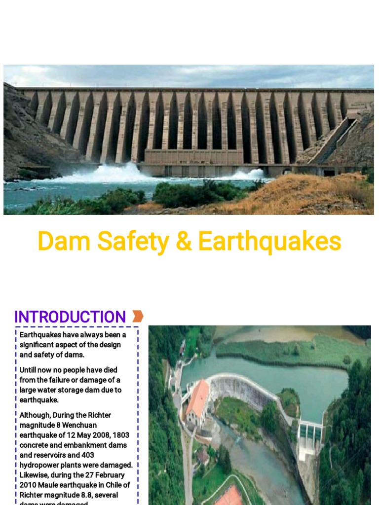 Dam Safety & Earthquakes PPT Civil | PDF | Earthquakes | Dam