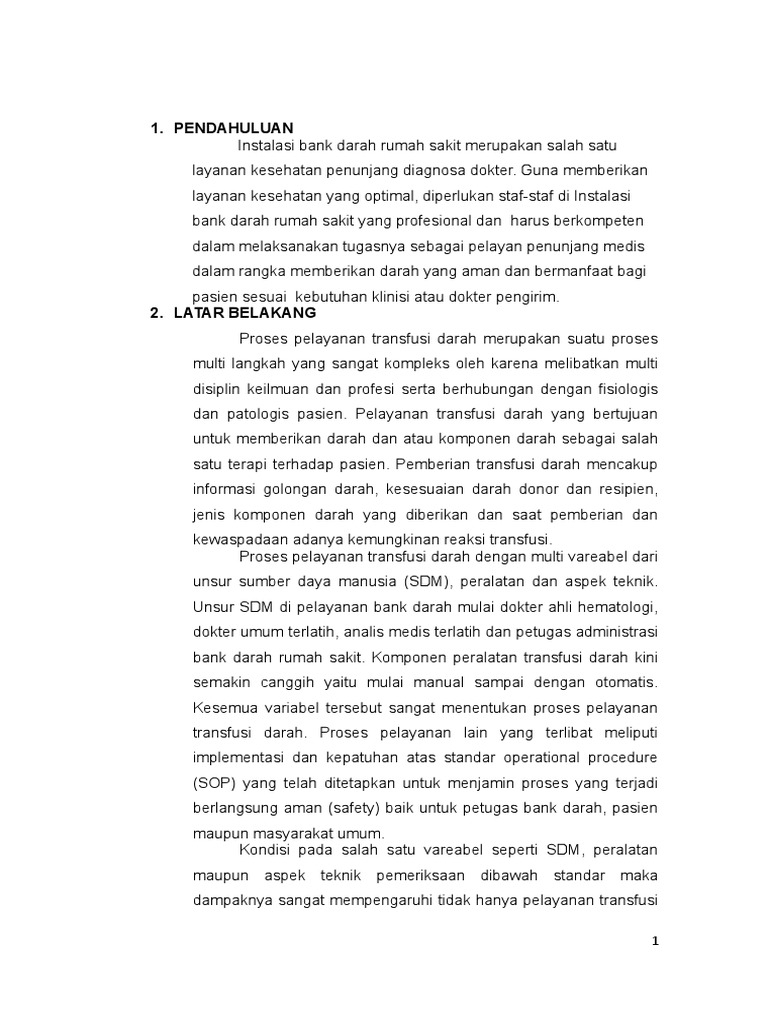 Program Kendali Mutu Pelayanan Darah | PDF | Pengelolaan Keuangan & Uang | Pengembangan Diri