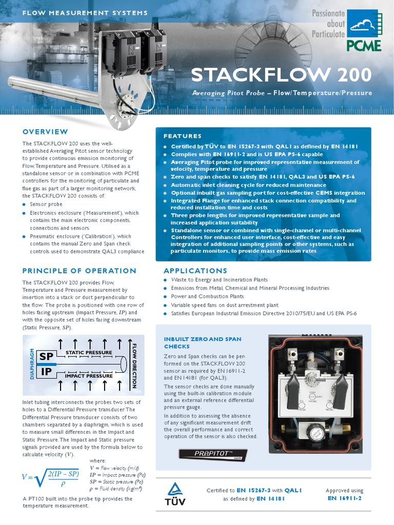 Stackflow 200: SP IP | PDF | Pressure Measurement | Pressure