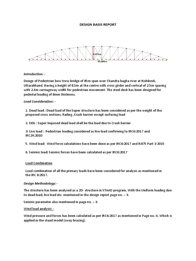 Design Basis Report: Introduction | PDF