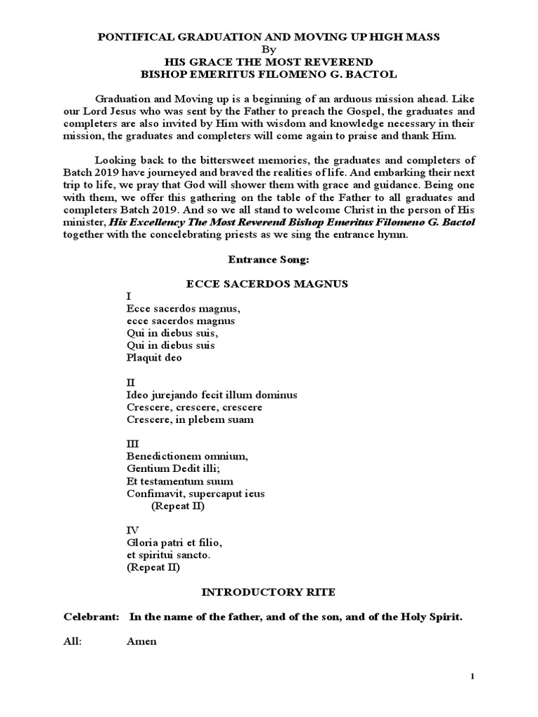 Sample Missalette | PDF | Sacrifice | Lord's Prayer