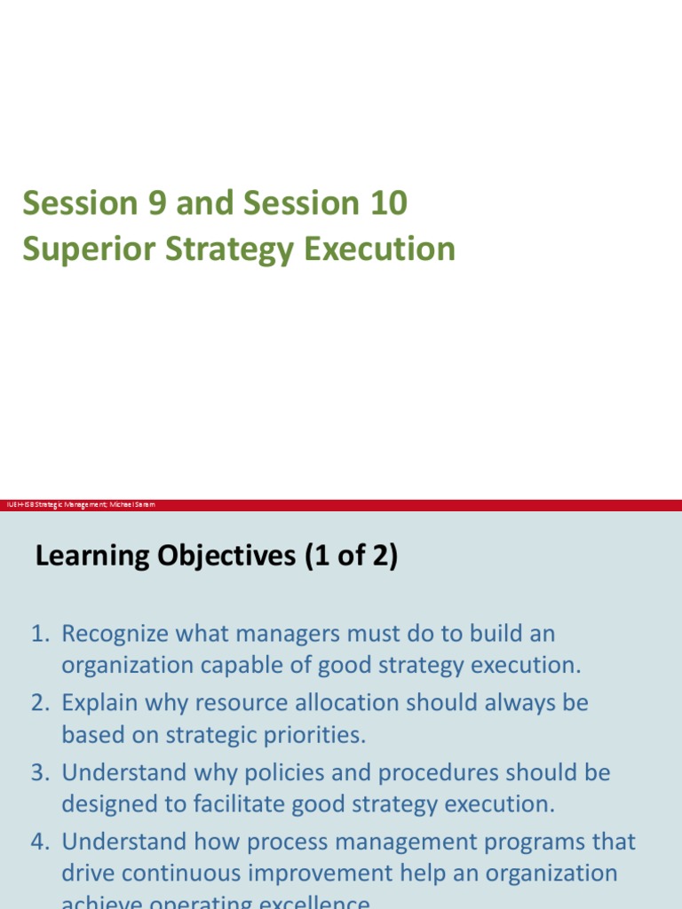 SM Slides | PDF | Organizational Structure | Strategic Management