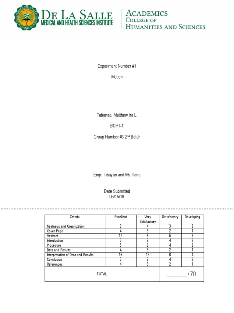 Scientific Paper Template. | PDF | Projectiles | Physics