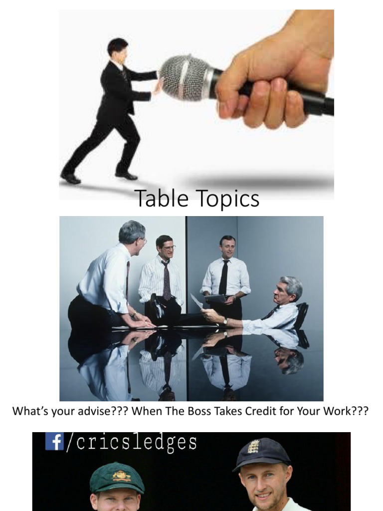 Table Topics - Toastmasters | PDF