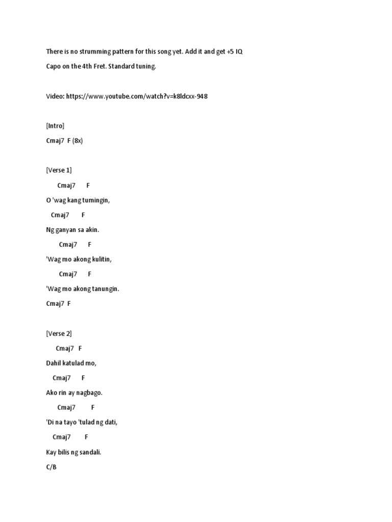Burnout Chords | PDF