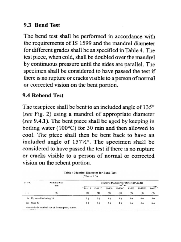 Bend Rebend Guidelines | PDF