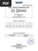 Sample Mill Certificate | PDF