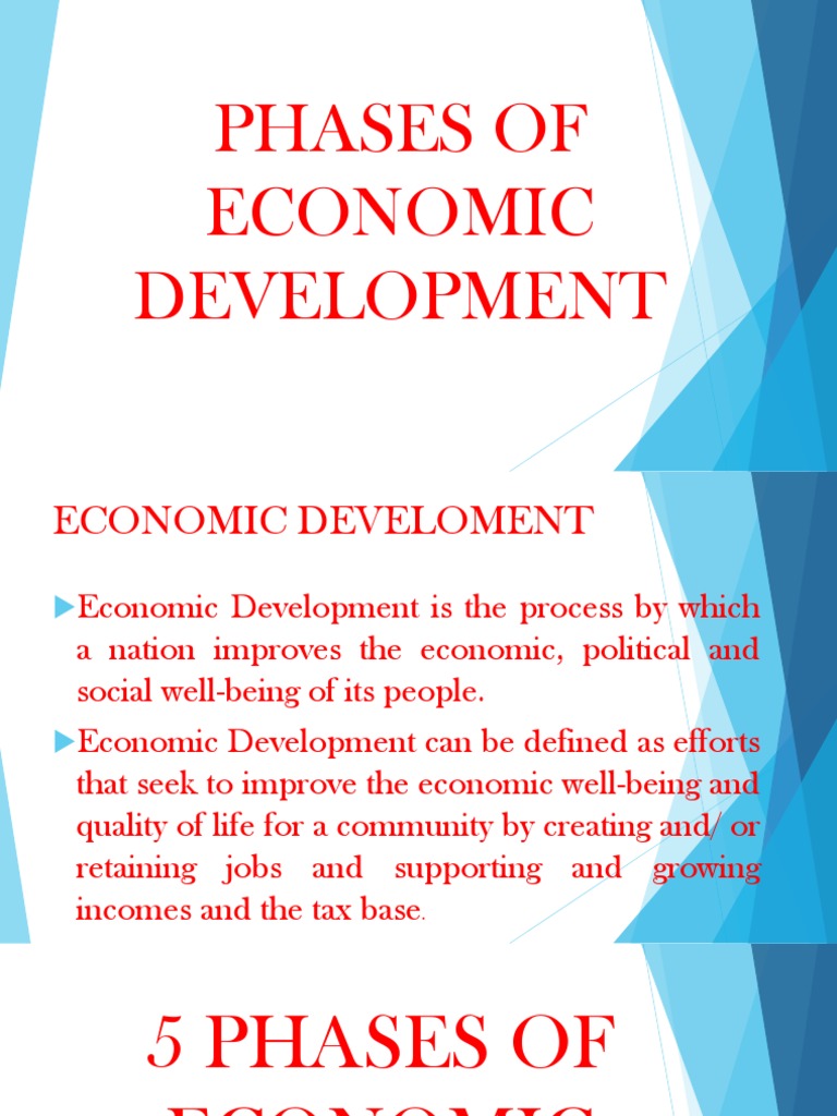 5 Phases of Economic Development | PDF
