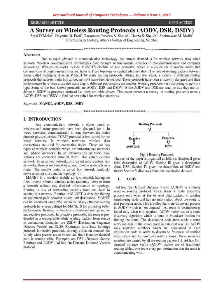 Aodv and DSR | PDF | Routing | Computer Network