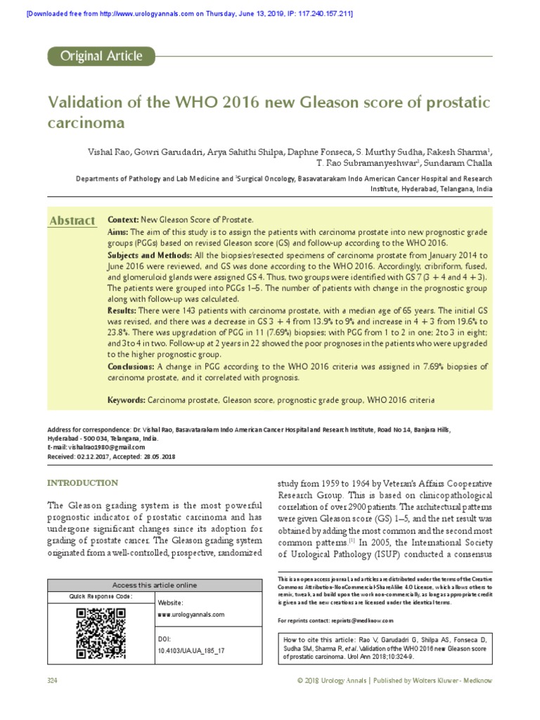 Gleason Score | PDF | Prostate Specific Antigen | Prostate